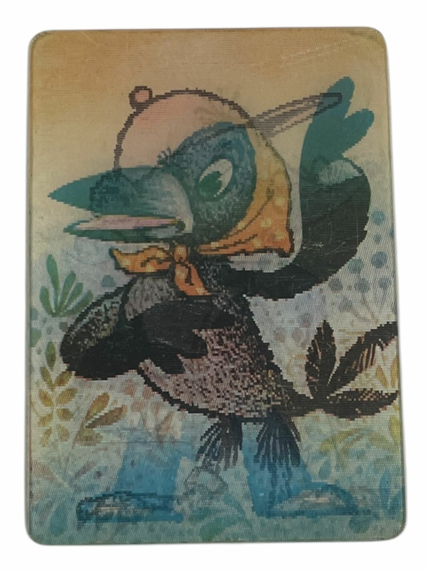 Советский винтажный переливающийся календарь, советская мультипликация, сделано в СССР