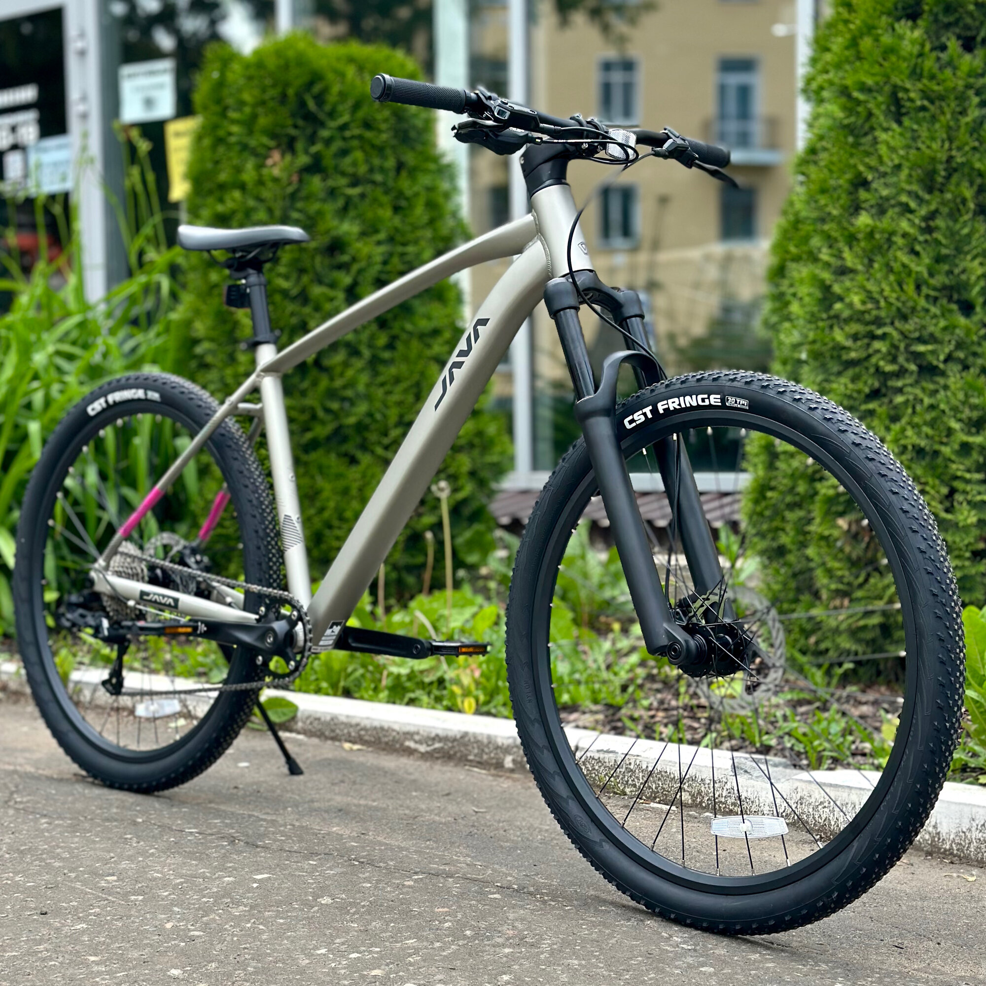 Горный велосипед BREND JAVA ORIGINAL BREZZA, диаметр колес 27.5", рама 19", скоростей 9, рама алюминий, цвет серый