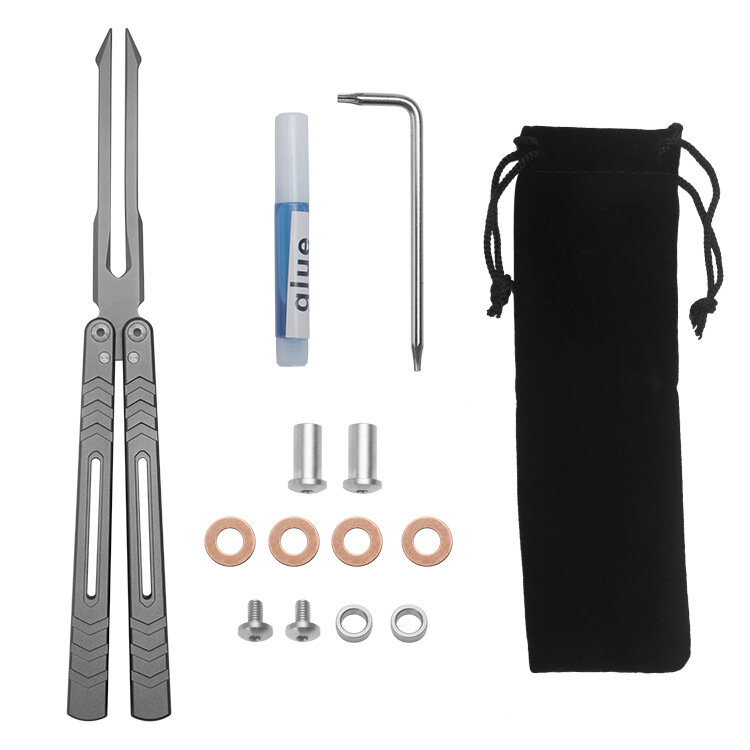 Новый самурайский вилка-бабочка, алюминиевый сплав, метательный нож, периферийное оборудование для игры CSGO, тренировочный нож, не заточенная игрушка, механическая вилка