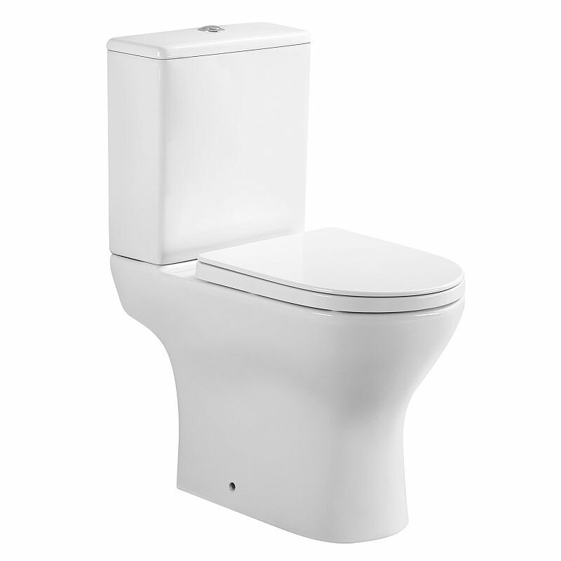 Унитаз напольный с бачком торнадо безободковый с быстросъемным сиденьем микролифт Azario Mist AZ-45T