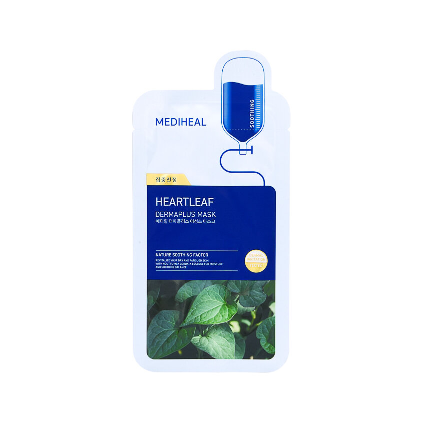 Маска для лица MEDIHEAL DERMAPLUS с экстрактом хауттюйнии 22 мл