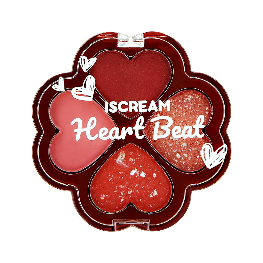 Палетка теней для век ISCREAM HEART BEAT тон 2