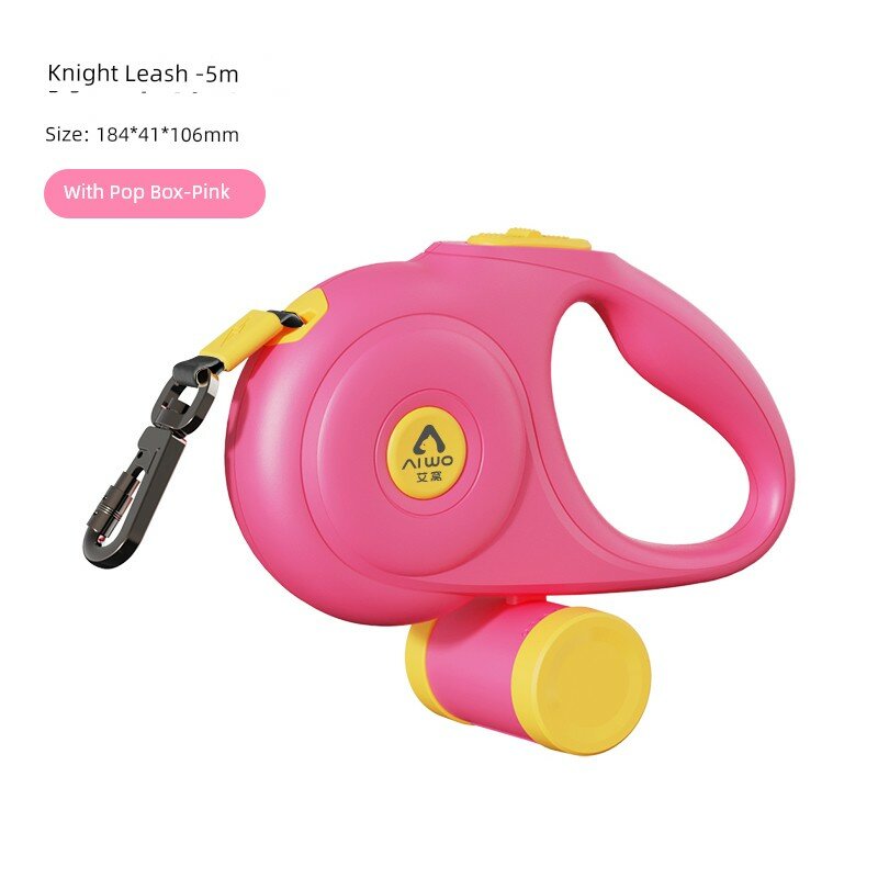 Автоматический выдвижной поводок для собак Aiwo Burger, для пород: Тедди, Бишон, Корги, Голден Ретривер, Пудель.