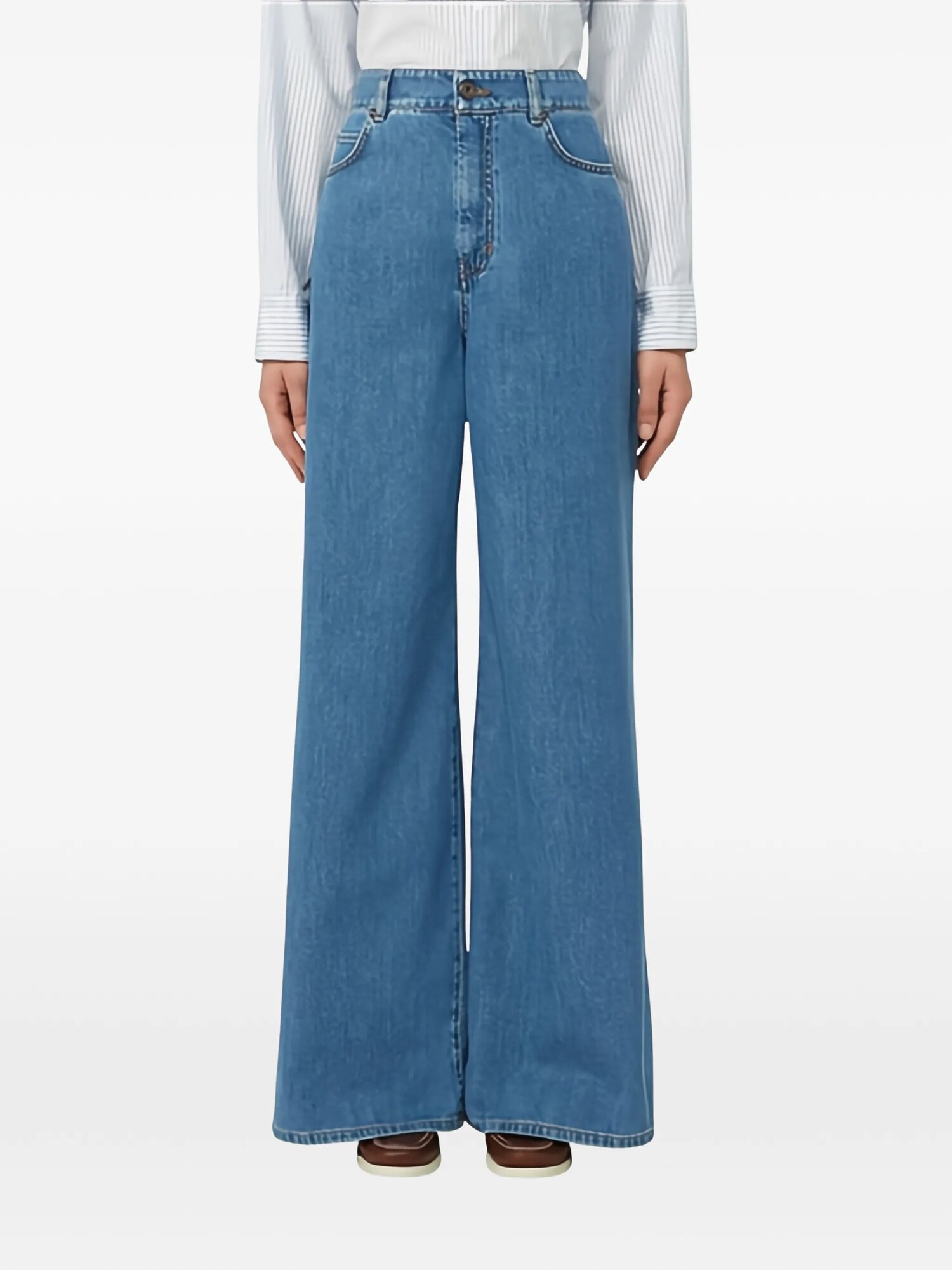 Джинсы WEEKEND Button-fastening jeans, размер 36, синий — фото 1