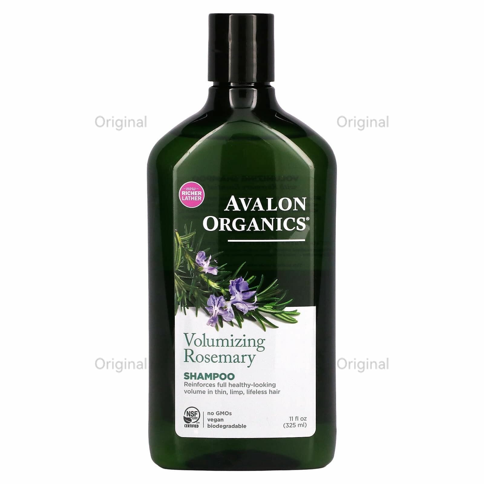 Avalon Organics Шампунь 325 мл, густой, с розмарином