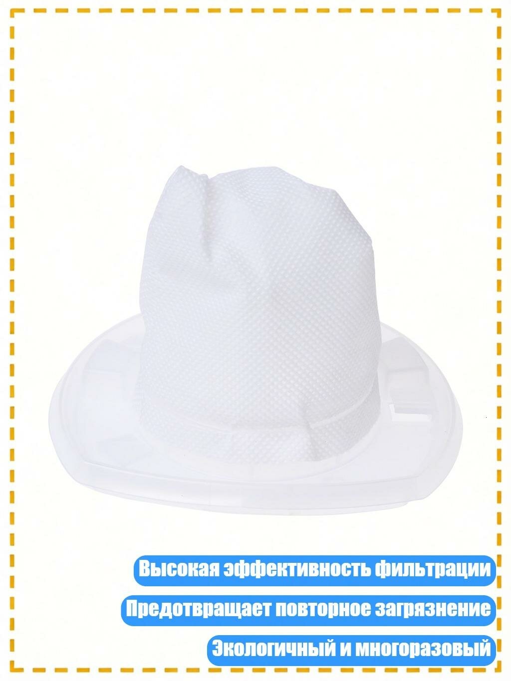 Заменяемый HEPA-фильтр для пылесоса Black & Decker VF110, Белый