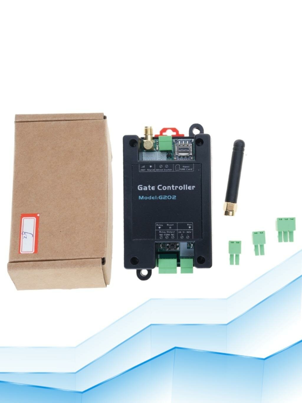 Дистанционный GSM-контроллер для ворот, Черный