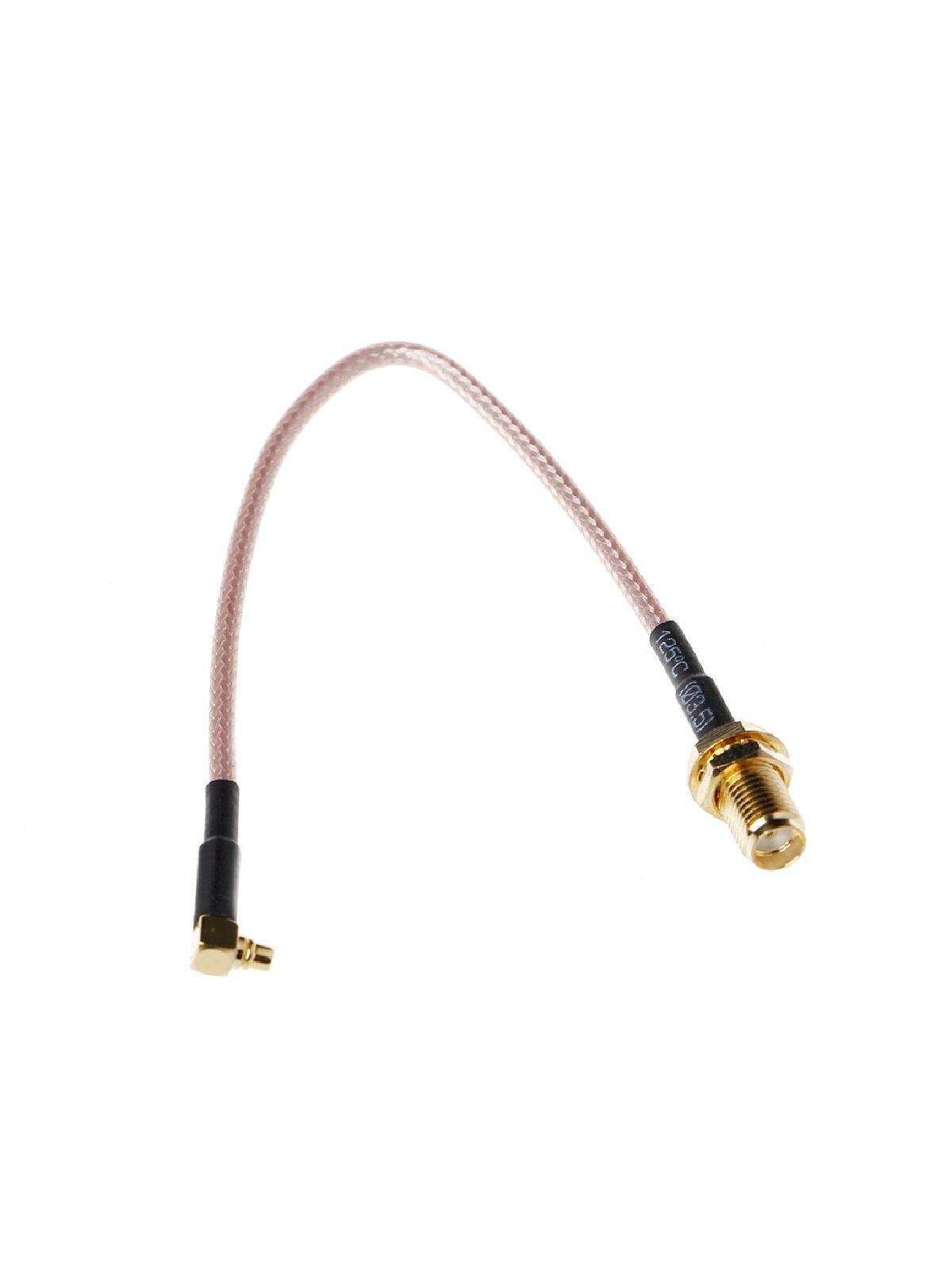 Кабель RG316 SMA женский- MMCX изгибной мужской длина кабеля 15 см