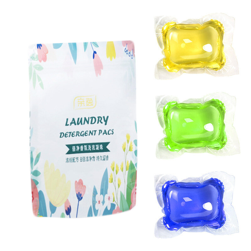 Горячая распродажаСтиральные капсулы для семьи, ароматические шарики, 3-в-1, коробка стирального порошка, капсулы для стирки, оптовая продажа для дома