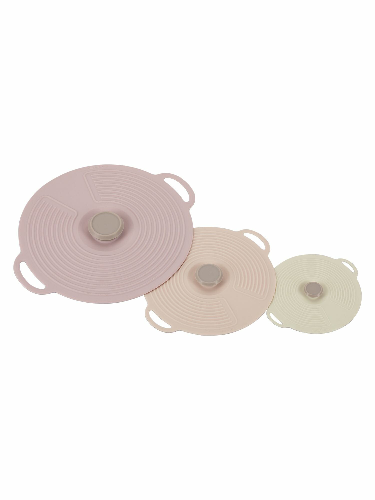 Набор силиконовых крышек для кружек, мисок, ковшей 3пр. (10/15/20см) SILICONE