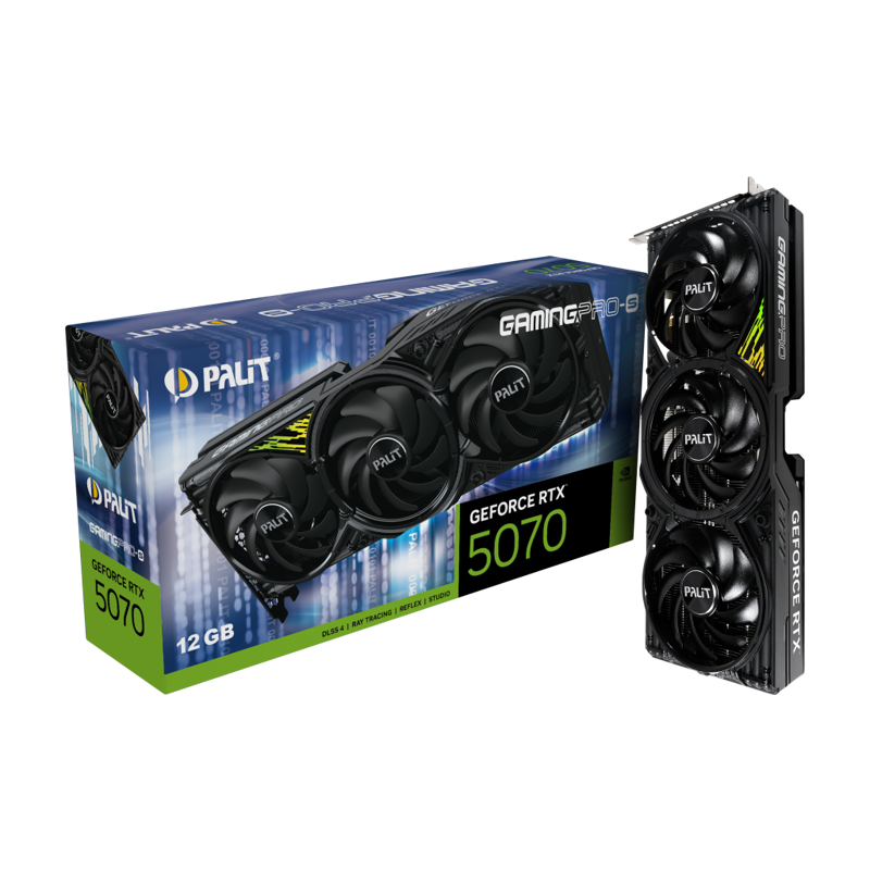 Видеокарта Palit RTX5070 12GB GAMING PRO-S 12GB (Palit NE75070019K9-GB2050U)