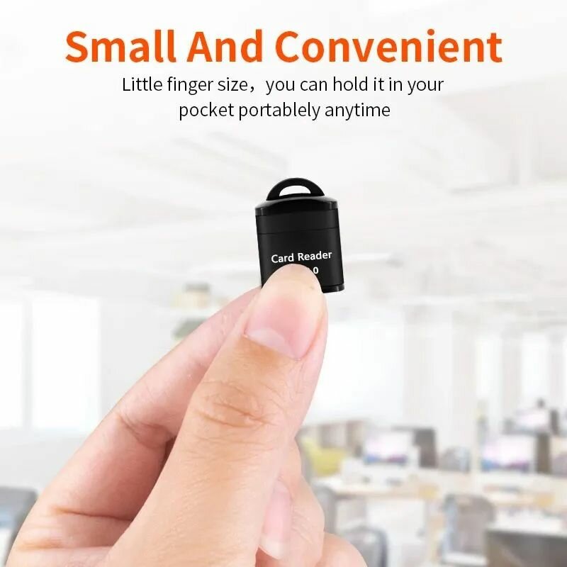 Для USB Micro SD/TF кардридера USB 2,0 мини устройство для чтения карт памяти Высокоскоростной