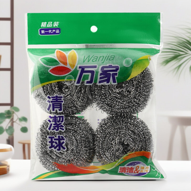 Нержавеющая стальная мочалка для мытья посуды, чистки кухонной утвари, домашней уборки, нержавеющая стальная мочалка