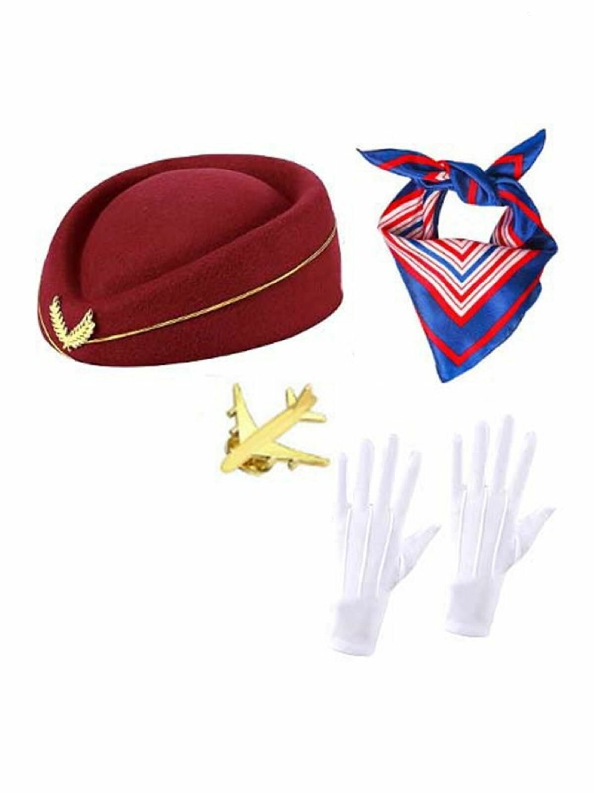 Костюм стюардессы для женщин, Вино красное