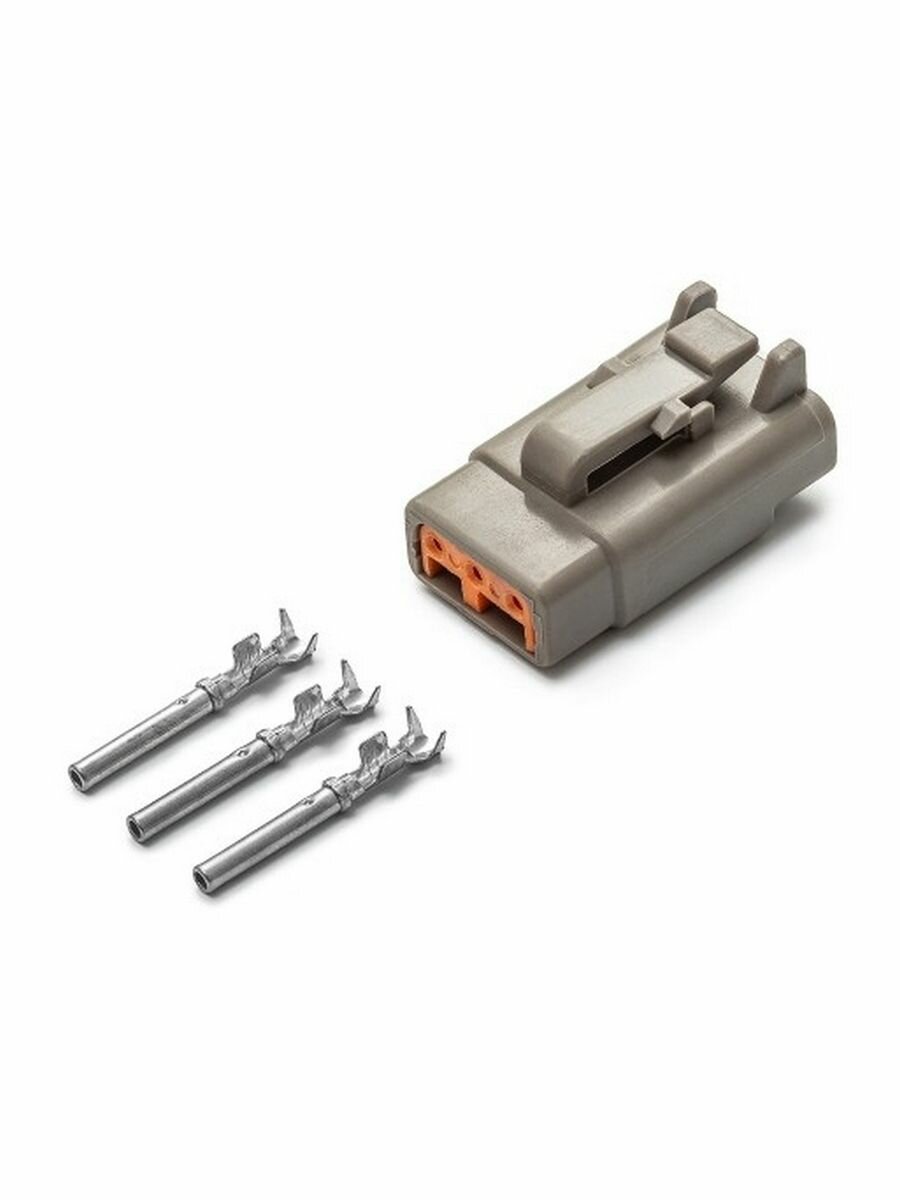 Разъём 3 pin CARGEN AX8123S под сечение провода 0.5-0.8 кв. мм для Газ, КамАЗ, МАЗ, Урал