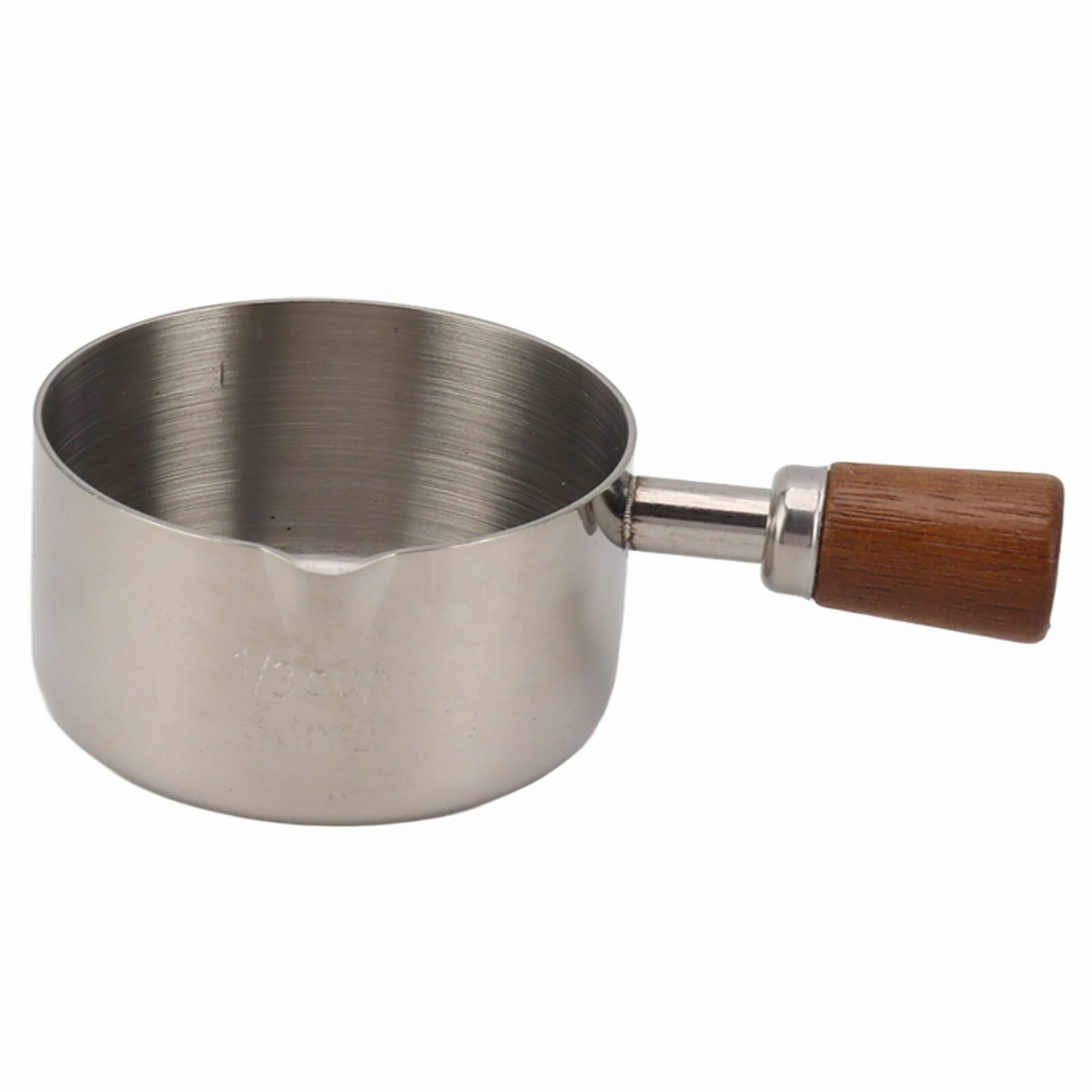 Чашка для соуса из нержавеющей стали 304, с ручкой, 80 мл, серебро, для банкетов, пикников.