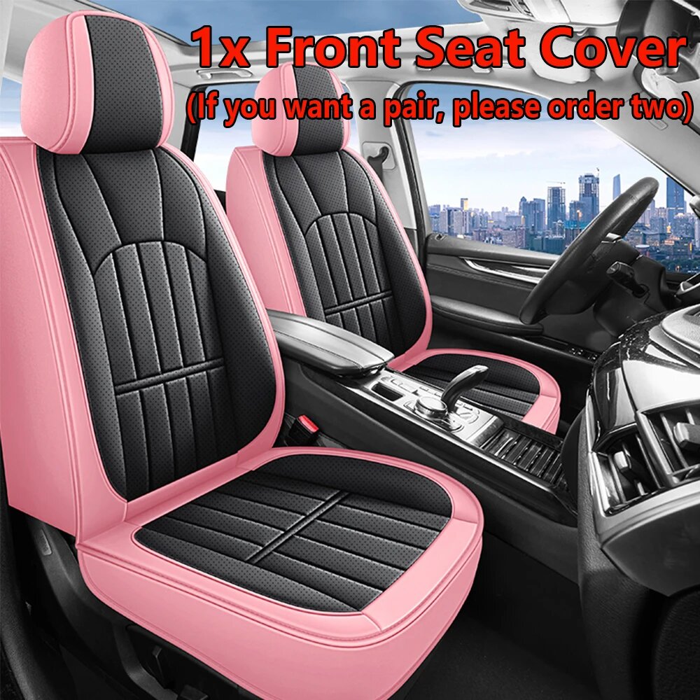 Кожаный чехол на автомобильное сиденье для Peugeot 301 307 sw 508 sw 308 206 4007 2008 Pink Front