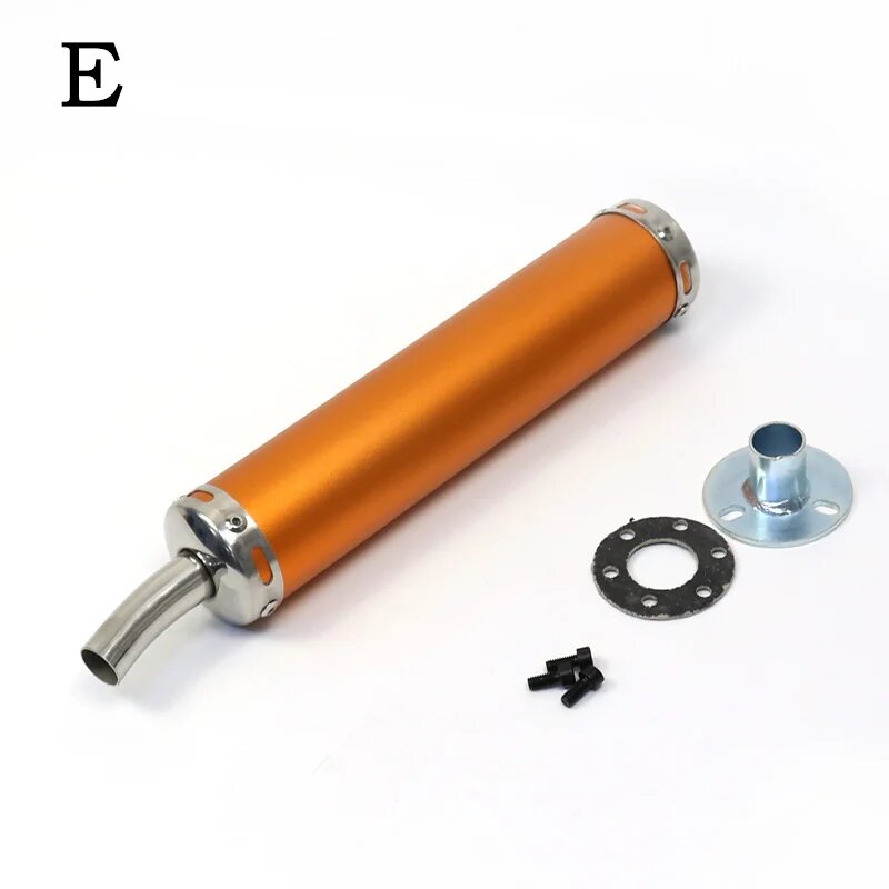 Универсальный гоночный глушитель для мотоциклов 50-250 куб. см, 7 цветов, для 2-тактных мотоциклов E Gold