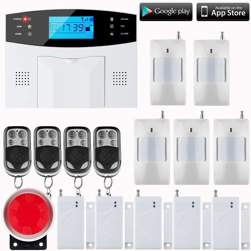 Беспроводная GSM сигнализация eMastiff G2B с ЖК-клавиатурой Русский, AU-штекер, G2BB