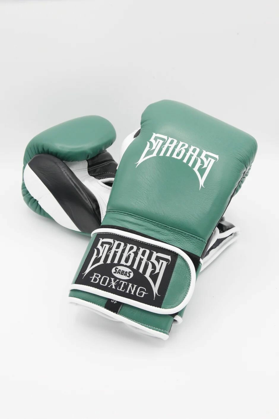 Перчатки боксерские SABAS ProSeries Hook and Loop Boxing Gloves, 16 унций, зеленые