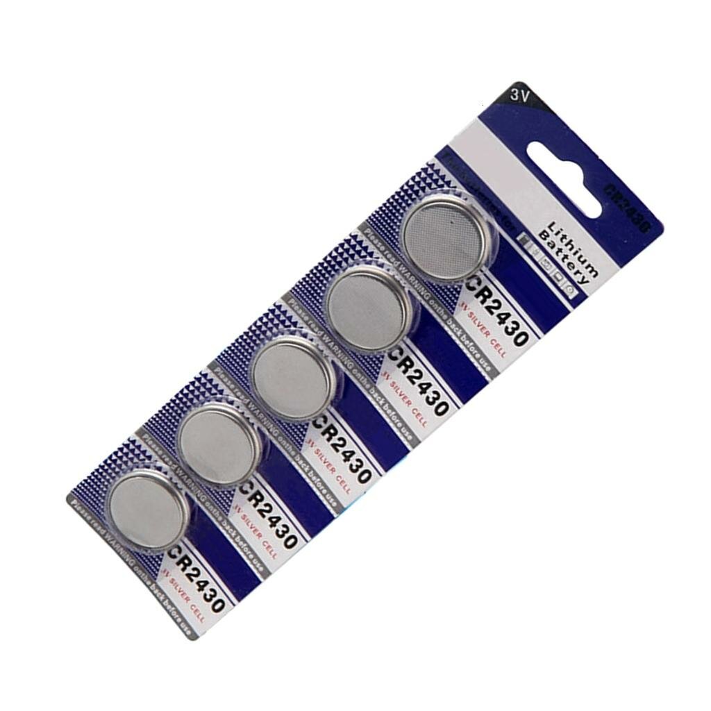 5/10 шт. качественных батареек CR2430 для пультов и электроники, 5 штук