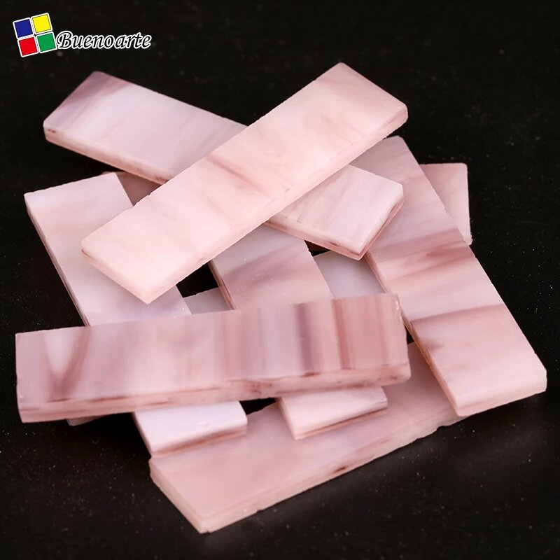 Витражное стекло для мозаики Буеноде Розовый, SF60