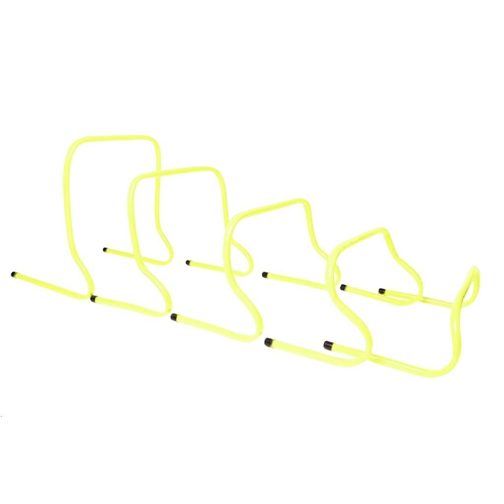 Регулируемые спортивные барьеры для тренировок, флуоресцентный зеленый