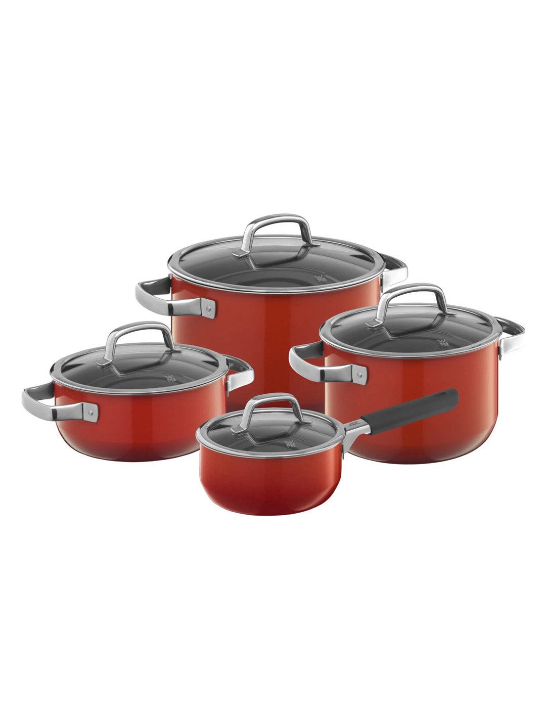 Набор кастрюль WMF Fusiontec Mineral Red 4 предмета, цвет красный