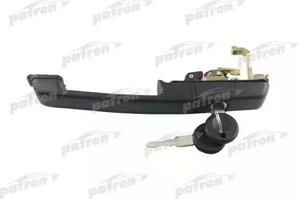 Ручка двери передняя левая PATRON P20-0003L с замком и ключом Vw: Passat 88-93