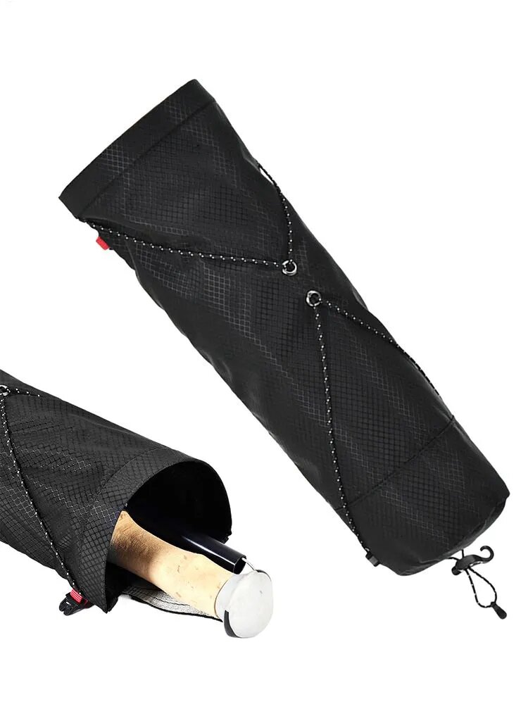 Непромокаемый чехол для треккинговых палок черный регулируемый