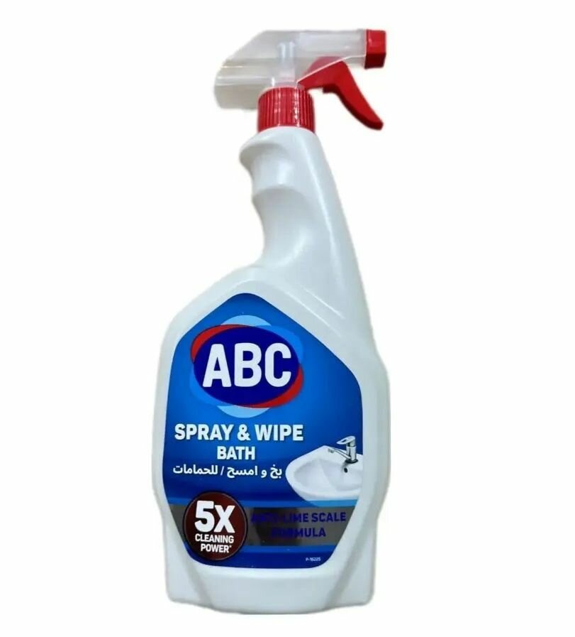 Спрей ABC "SPRAY&WIPE", для ванной, антибактериальный эффект, 750мл