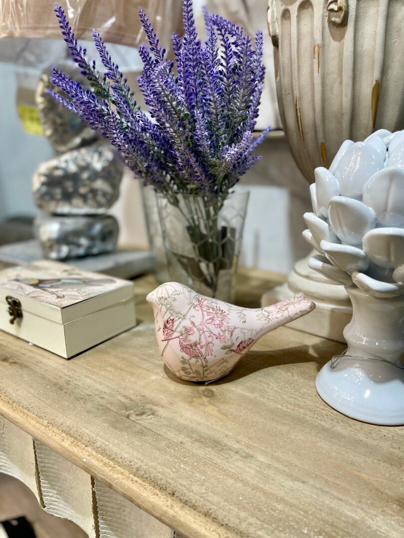 Статуэтка Птичка розовый Casaentera 20х9х11 см CE03-671254.020.998