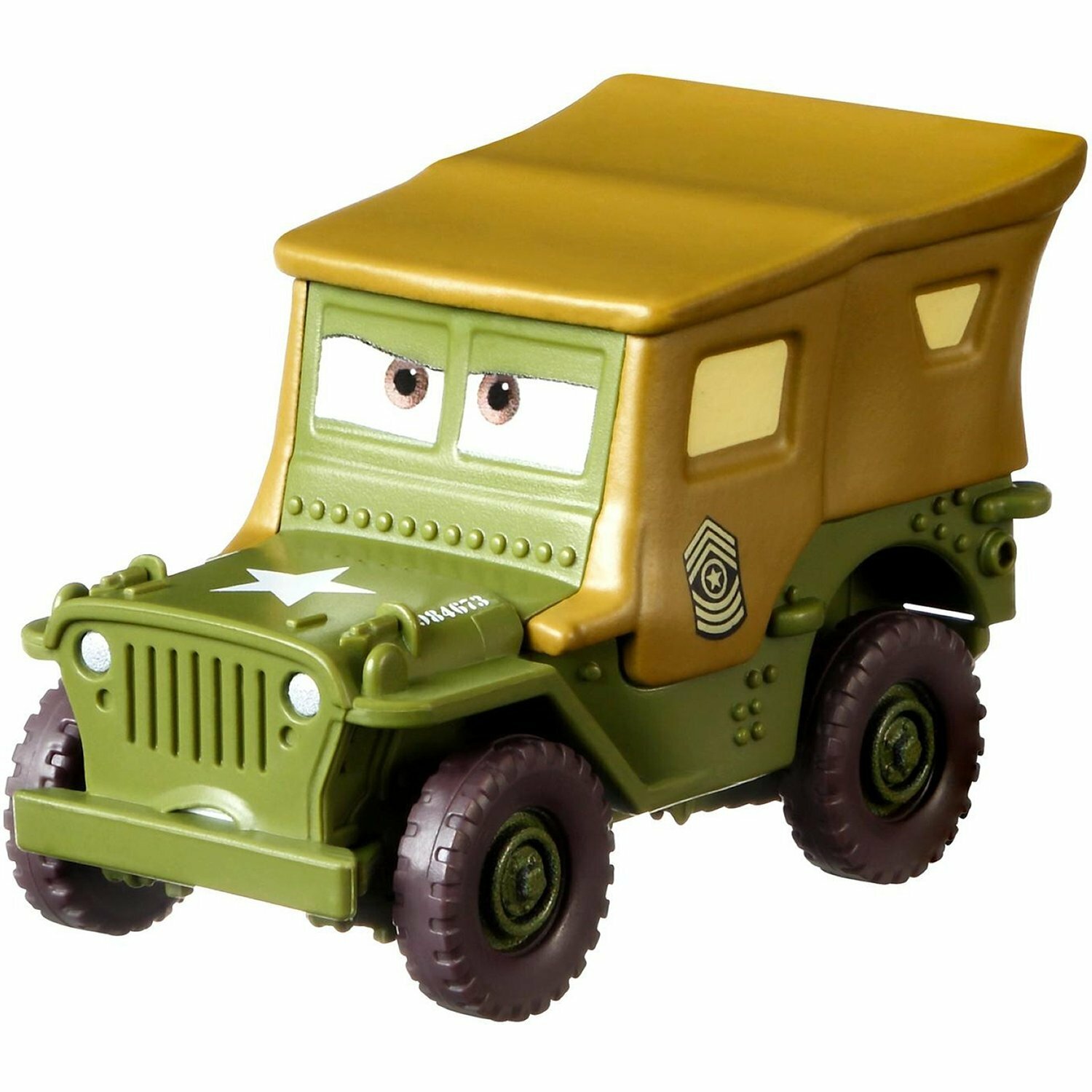 Машинка Cars Герои мультфильмов коллекционная Сержант GXG38