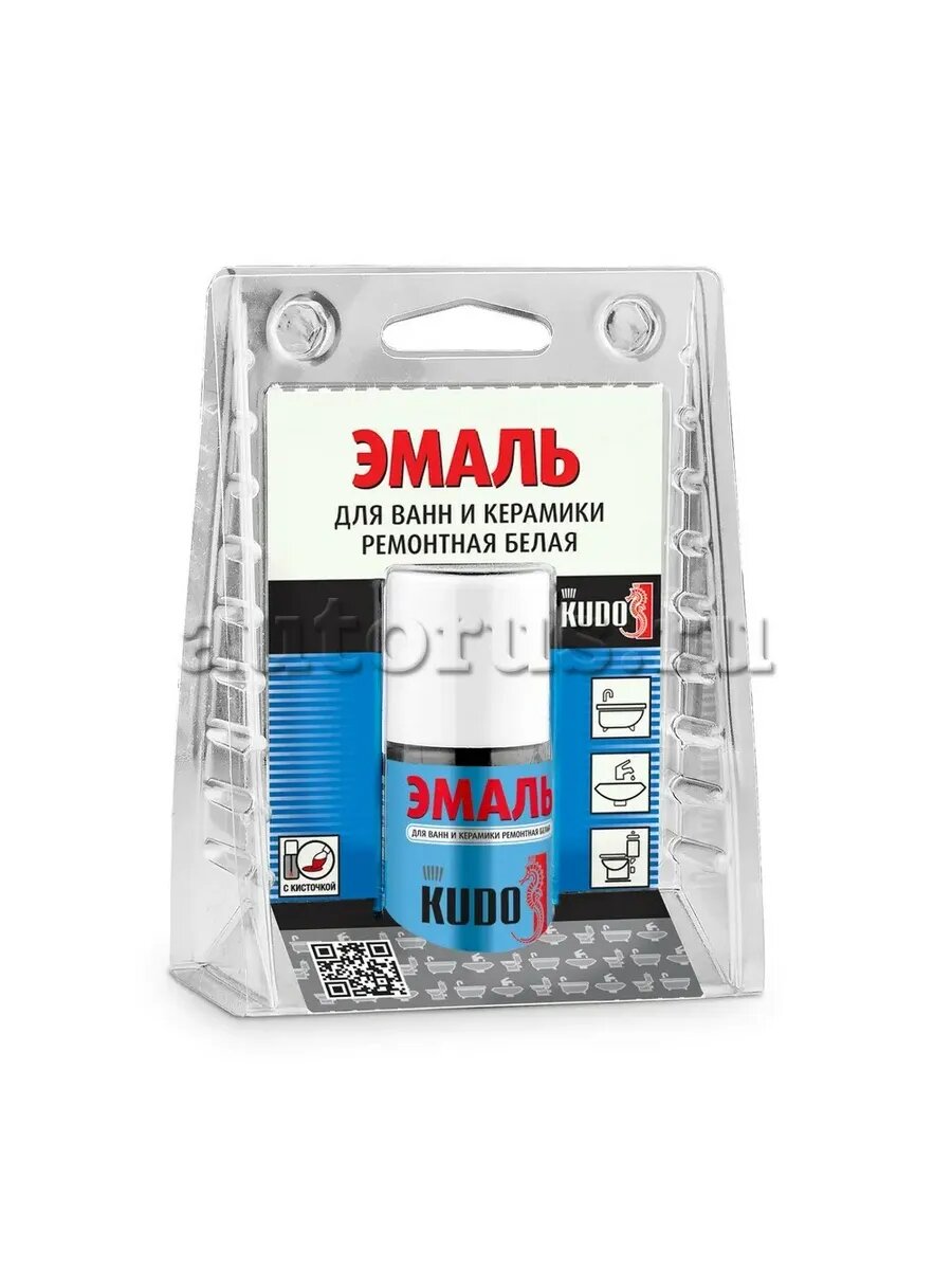 Эмаль для ванн (белая) флакон с кисточкой 15 мл.