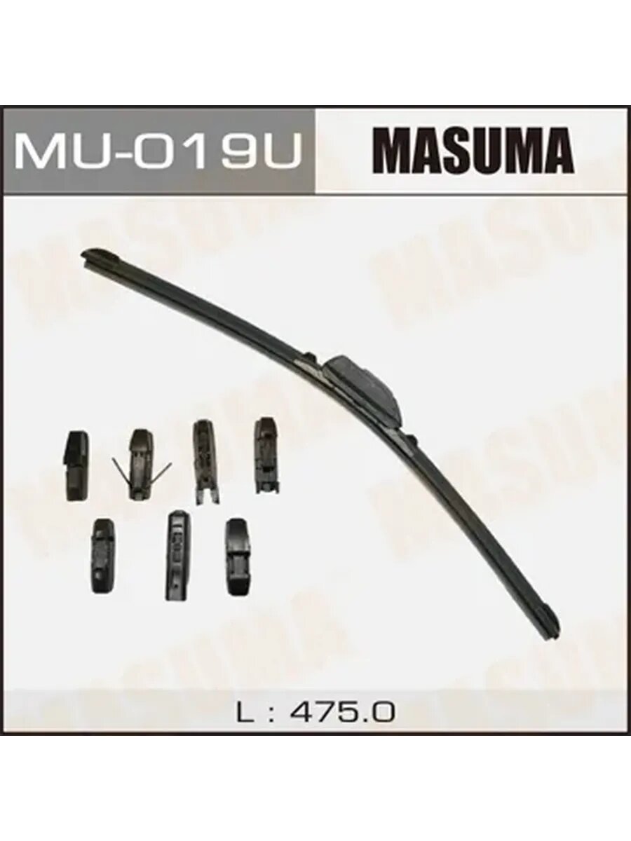 Щетка стеклоочистителя 19' бескаркасная 475 мм