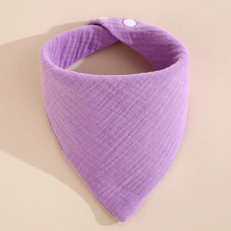 Хлопковый нагрудник-бандана для новорожденных, Purple