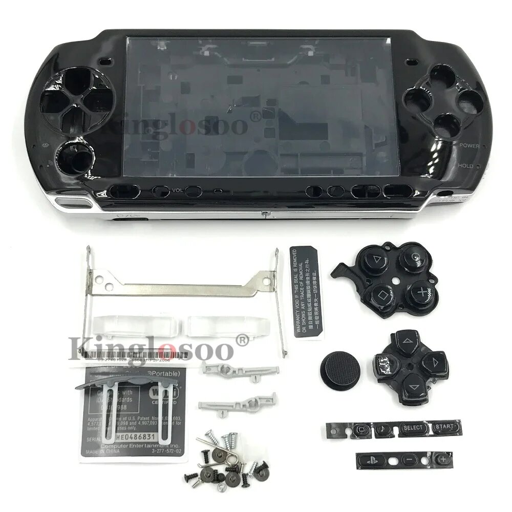 Корпус для PSP 3000 7 цветов Черный, 03 version, Черный, Black