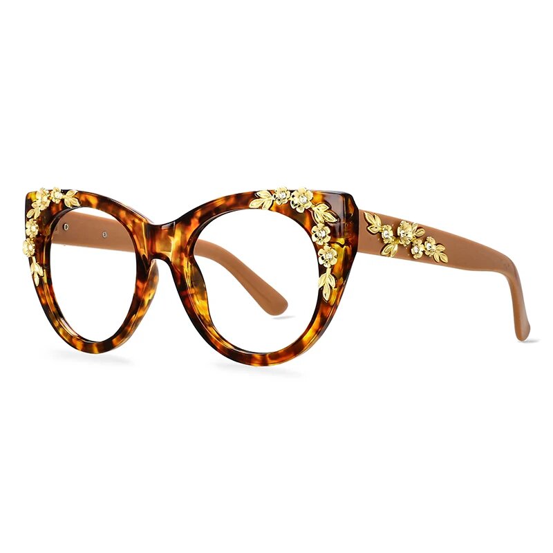 Очки для чтения "кошачий глаз", Leopard, +150
