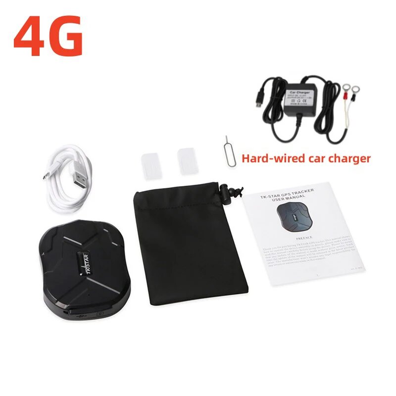 2G GSM 4G LTE TKSTAR TK905 Автомобильный GPS-трекер 5000 мАч Аккумулятор с 4G No box Charger