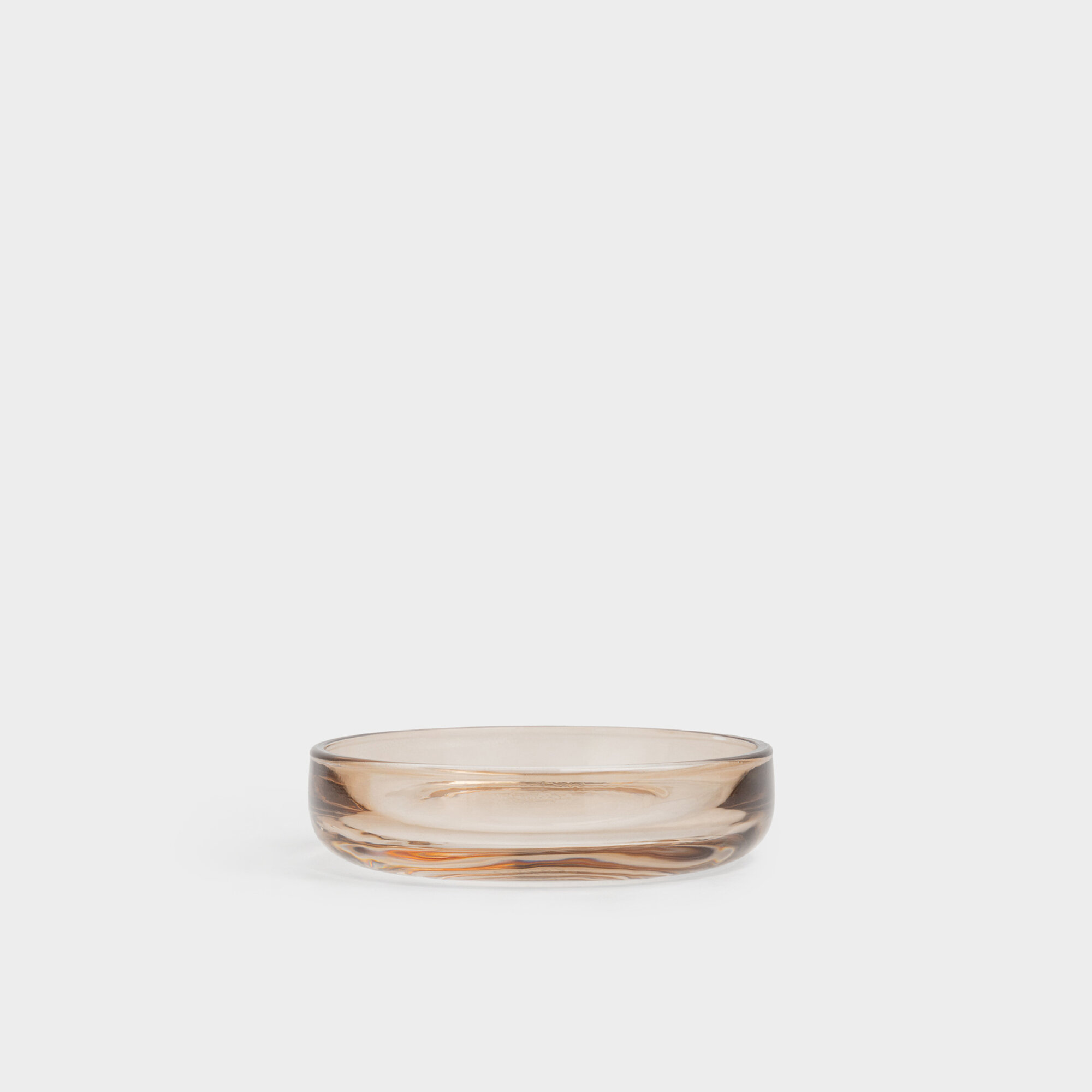 Мыльница, 12 см, стекло, овальная, коричневая, Градиент, Rachas, Kuchenland