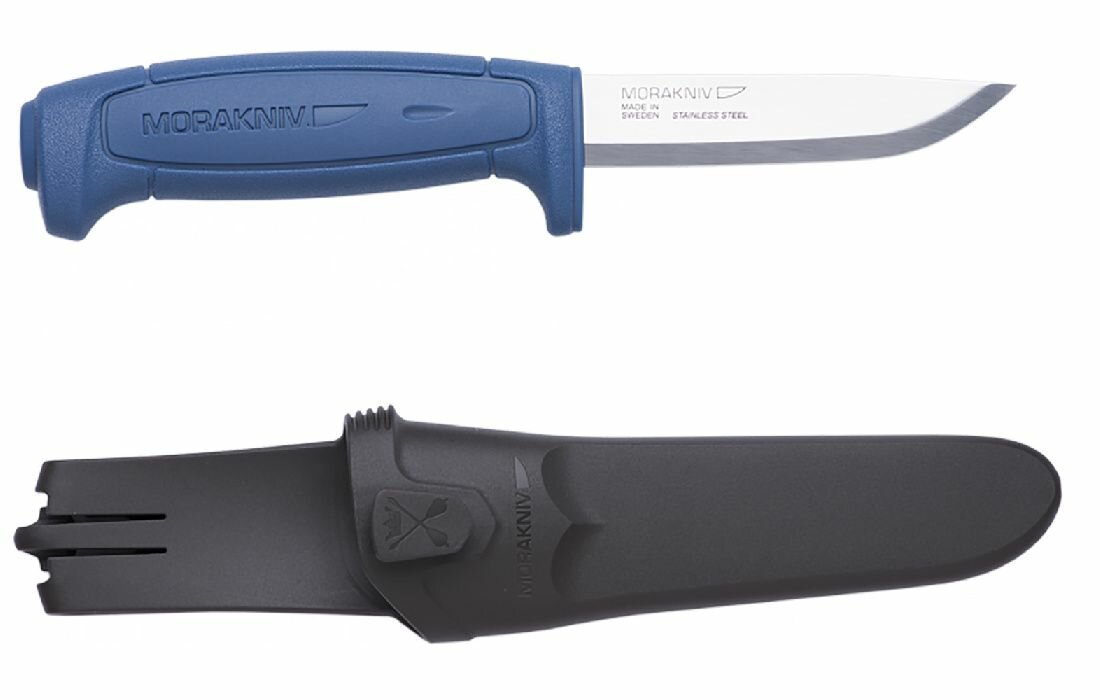 Нож Morakniv Basic 546 Blue, нержавеющая сталь, синий, для туризма, рыбалки и охоты