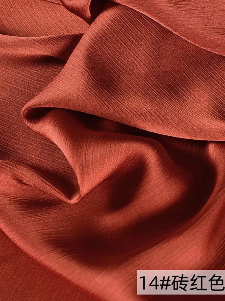 Блестящая атласная шифоновая ткань FABILL 100% Polyester Оранжевый, Z 14