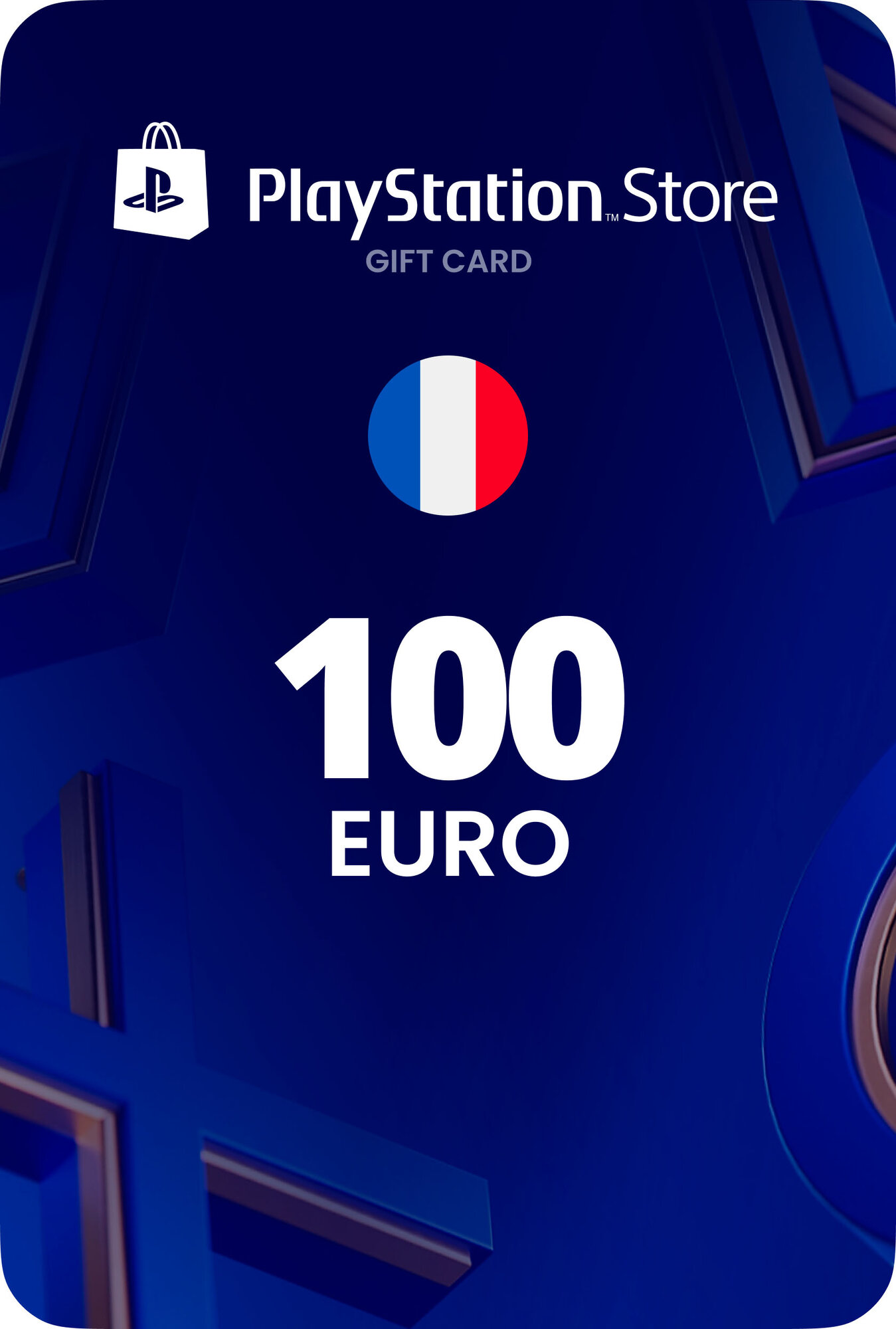 Карта пополнения Playstation Store Франция 100 EUR (PlayStation; PS4, PS5, PS Vita; Регион активации Европа)