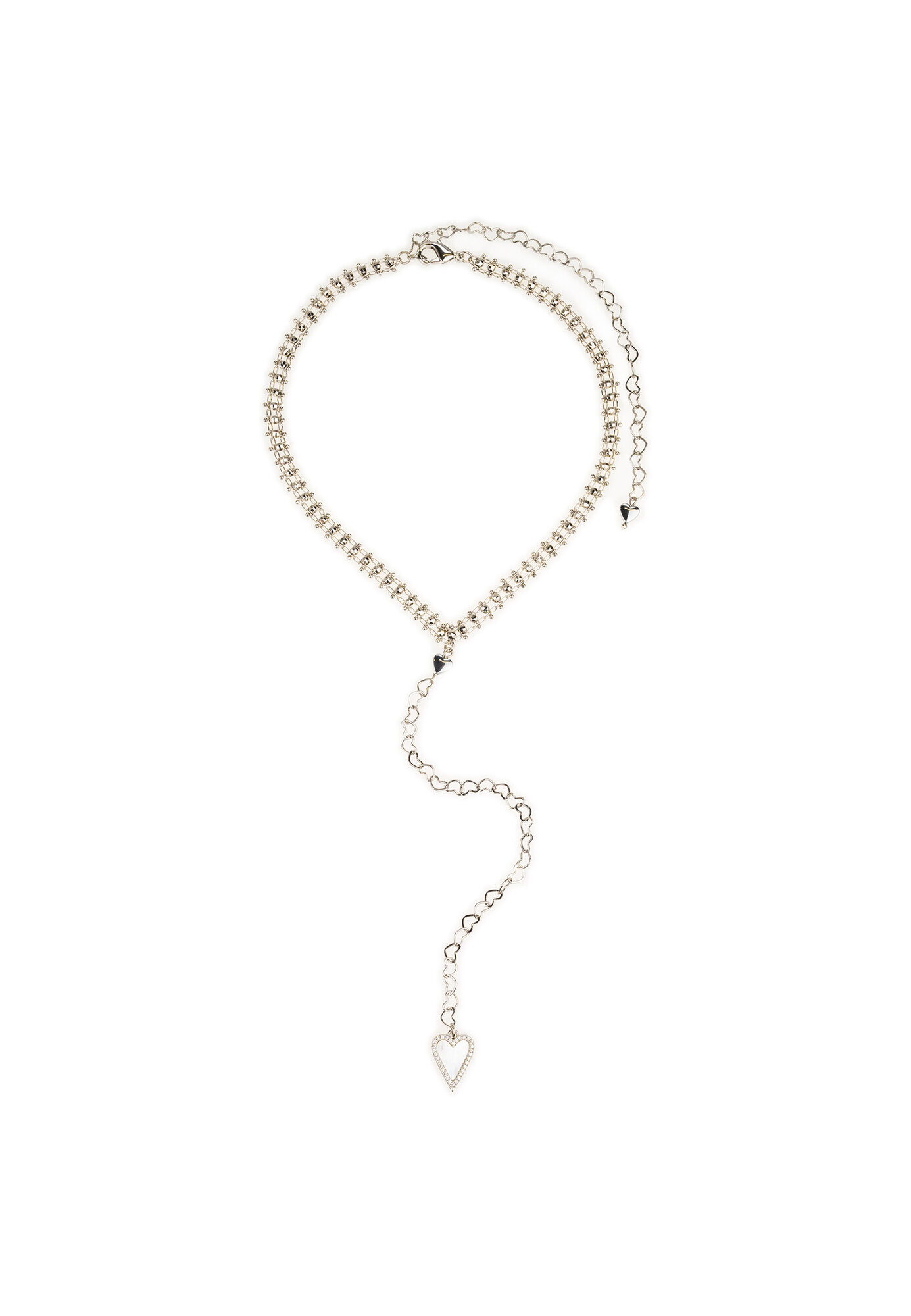 Колье, циркон, перламутр