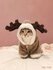 Комбинезон для кошки в виде оленя, костюм для праздника, коричневый флис, для ср...