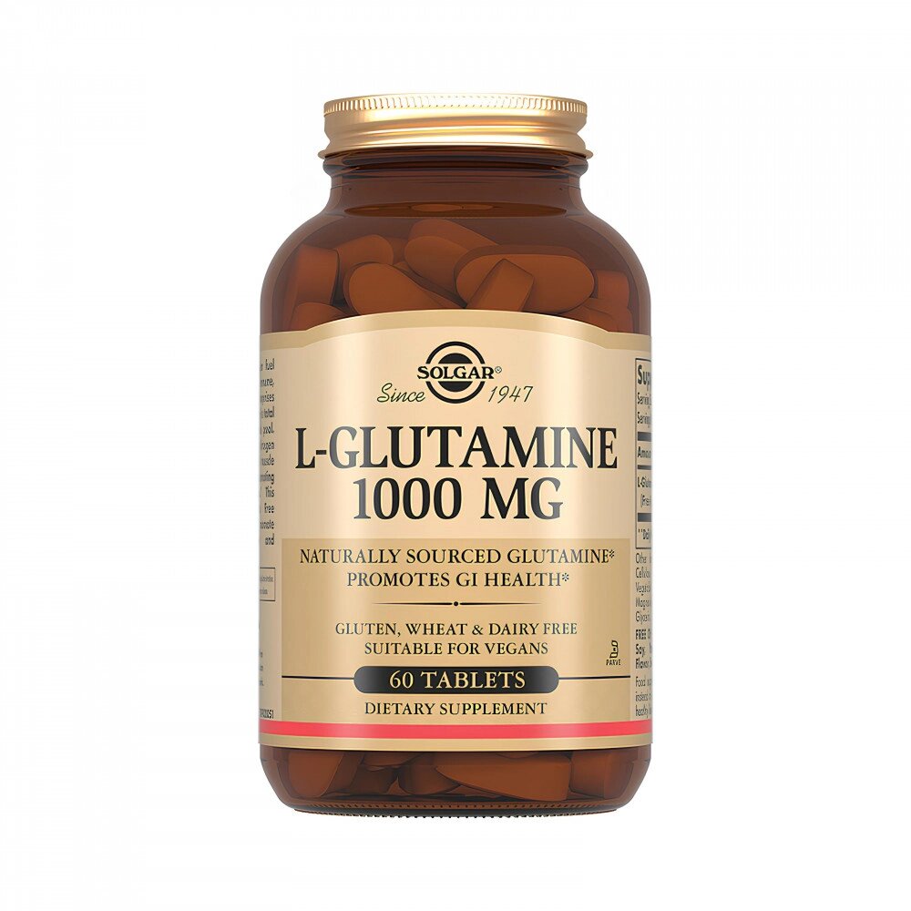 Л Глютамин Solgar Аминокислота Solgar L-Glutamine 1000 мг, 60 таб