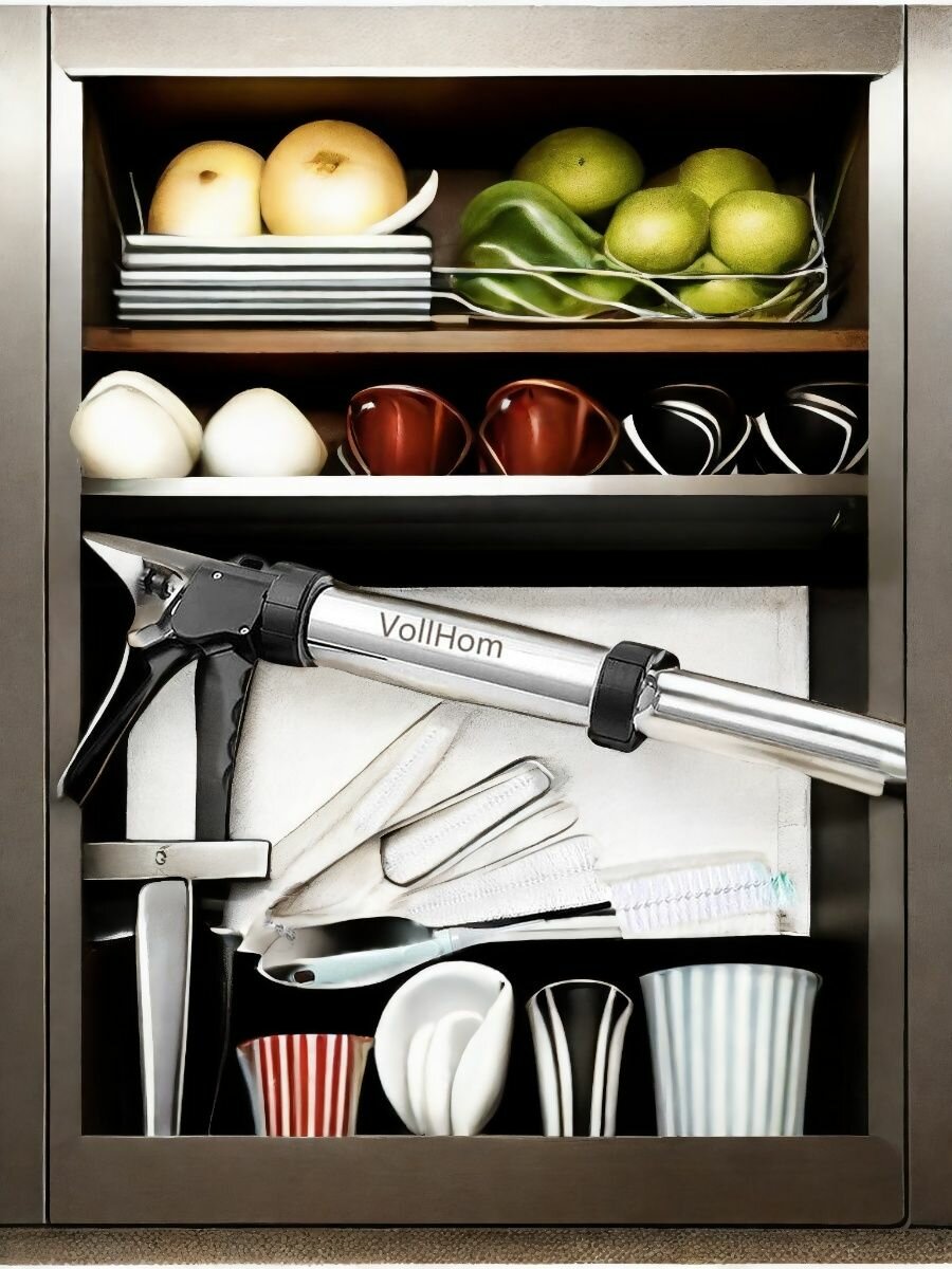 Шприц колбасный, насадок: 5 шт