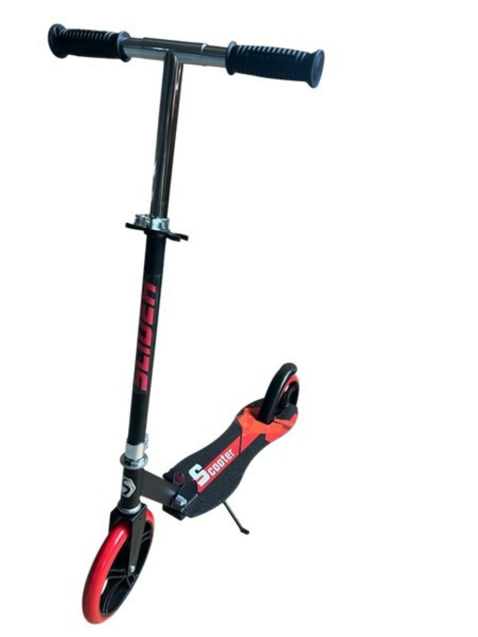 Самокат двухколесный Slider складной, колёса PU, размер: 83,5x34x76-98 см, цвет: красный