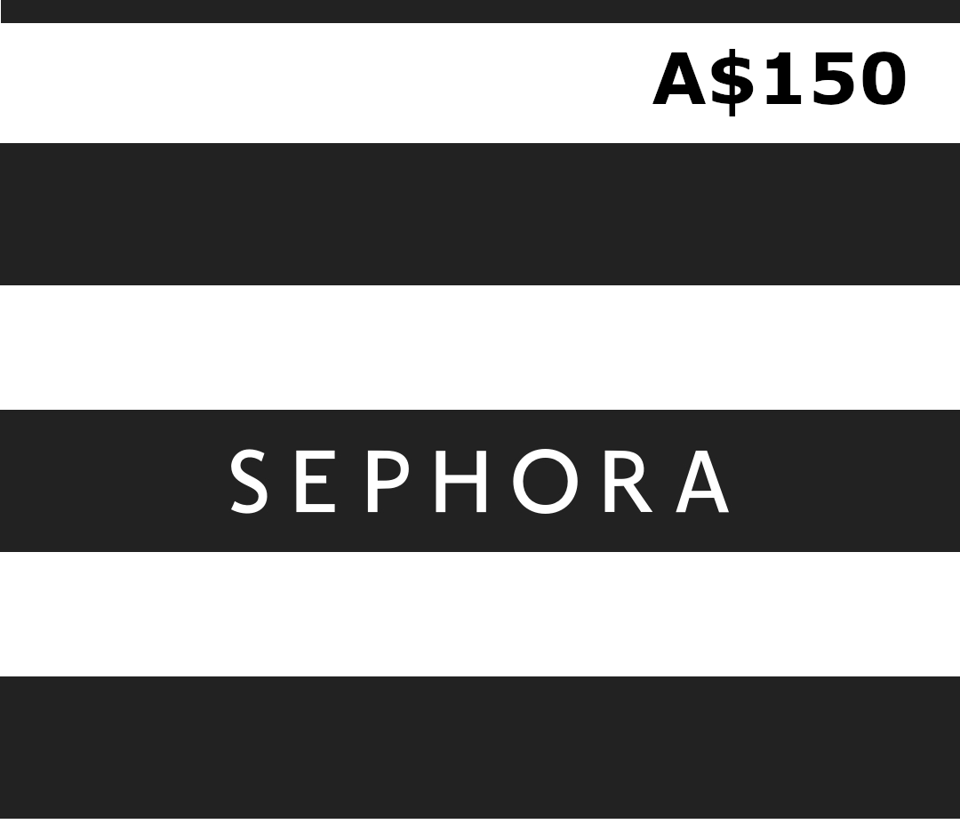 Sephora A$150 Gift Card AU • Подарочная карта • регион Океания
