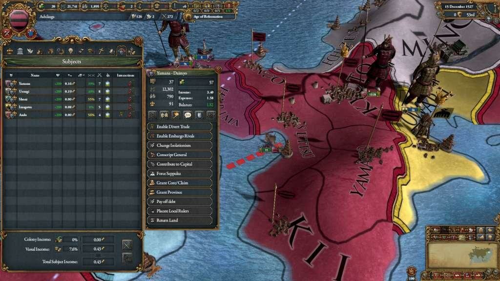 Europa Universalis IV - Mandate of Heaven Дополнение PC Steam Ключ
